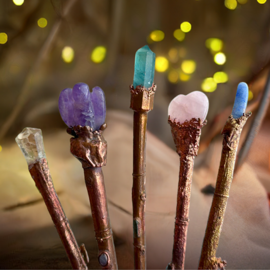 Electroformed Copper Gemstone Wand - Artisan Made – Crystal Joys