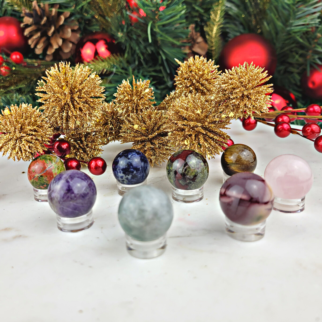 Gemstone Sphere 20mm - Assorted Gemstones – Crystal Joys