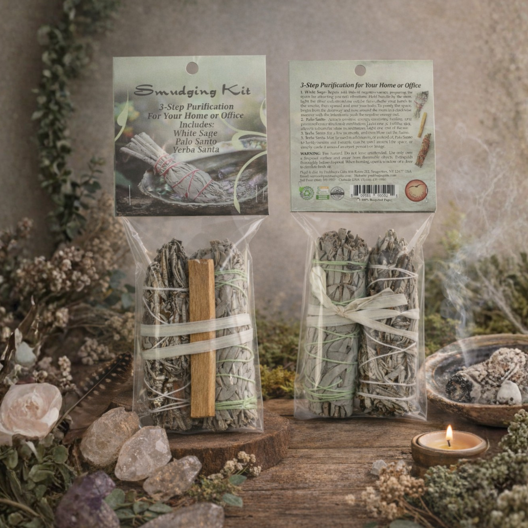 Simple Smudging Bundle with Instructions - Artisan Made – Crystal Joys