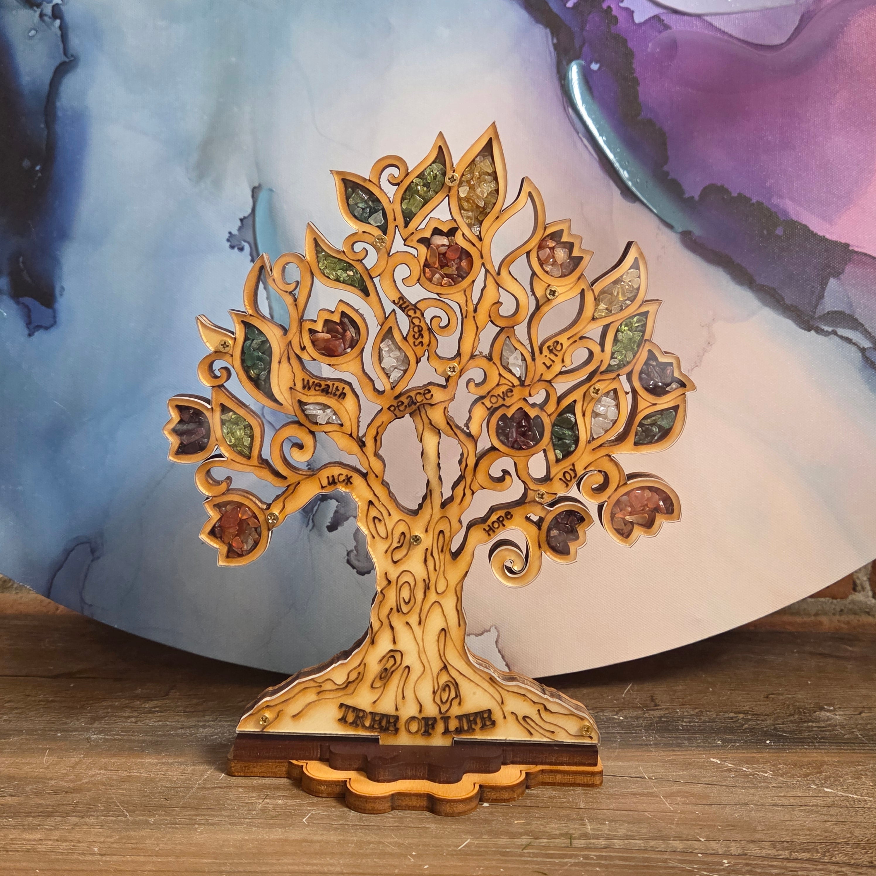Tree of Life with Stand – Handmade – Crystal Joys