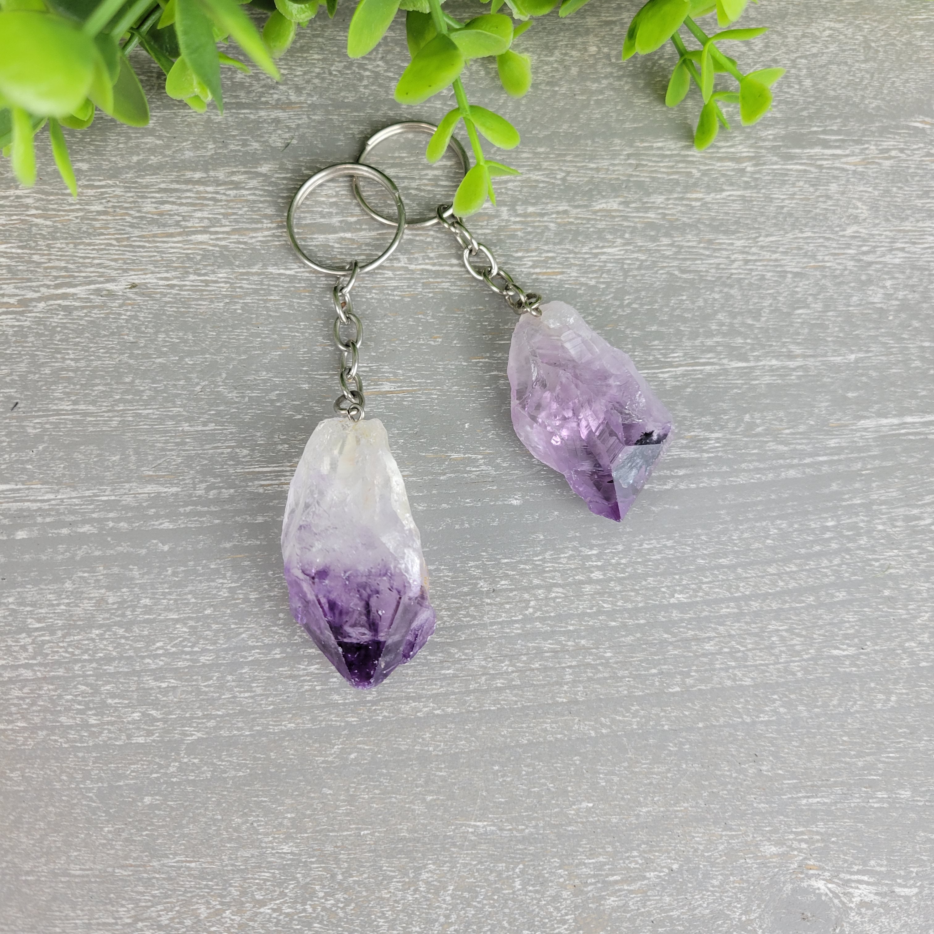 Amethyst Point Keychain – Crystal Joys