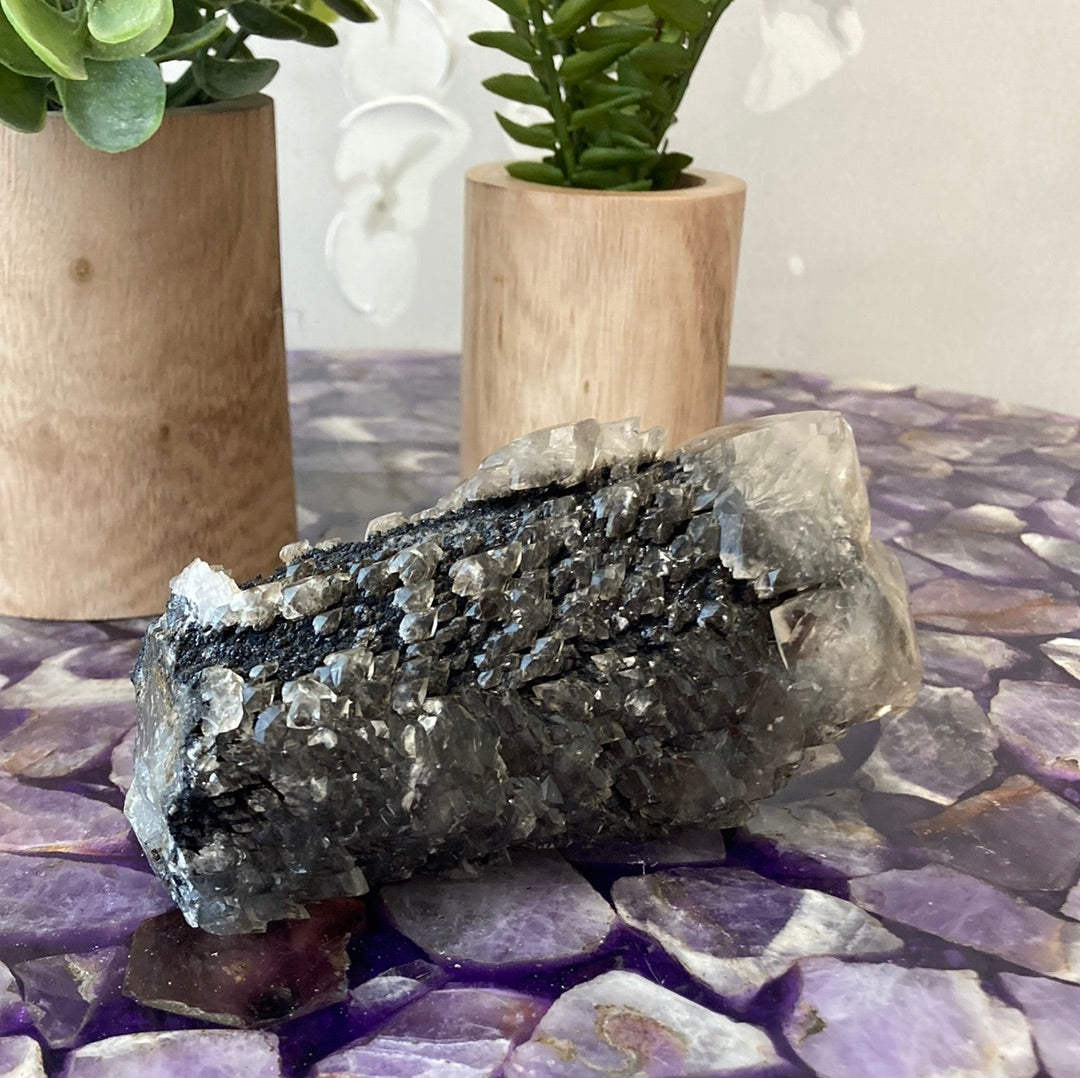 Calcite with Goethite - Mexico 5" x 2" – Crystal Joys