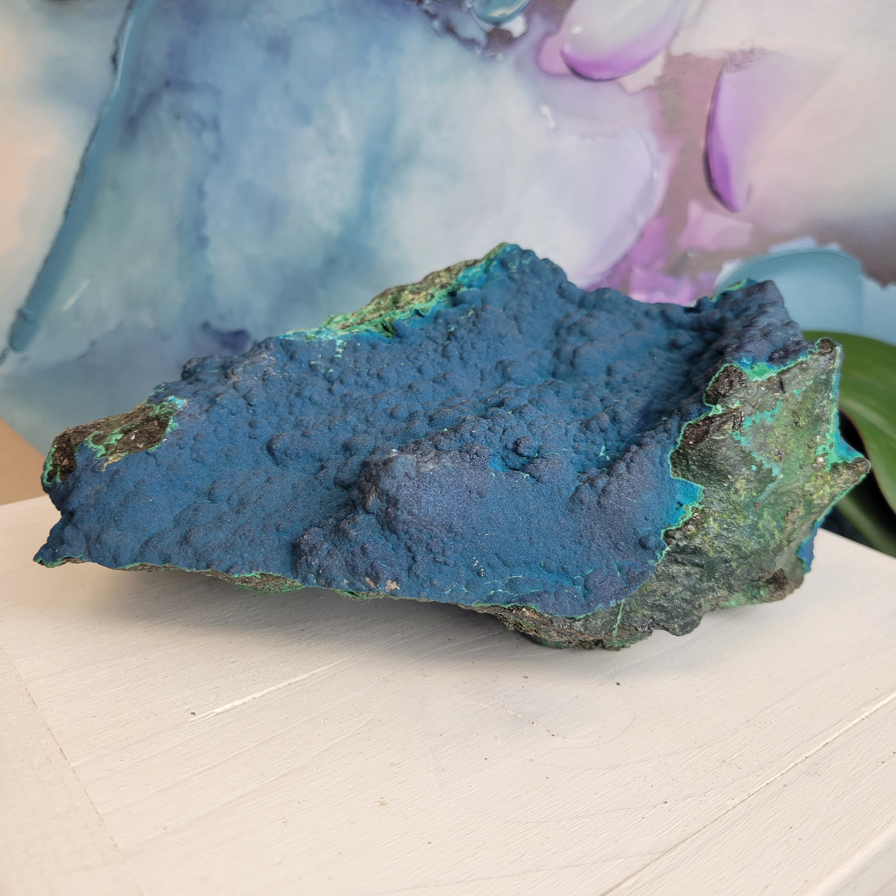 Cornetite with Malachite Specimens – Crystal Joys