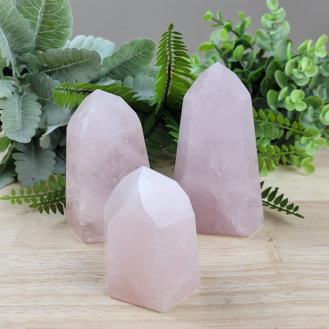 Rose Quartz Polished Point Pillar 2-3.75" – Crystal Joys