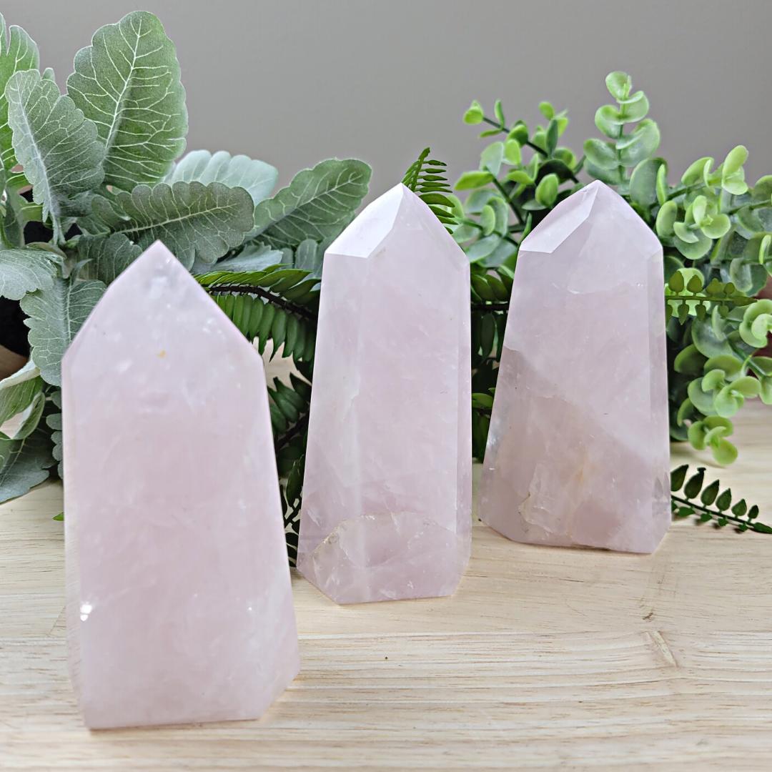 Rose Quartz Polished Point Pillar 4-6" – Crystal Joys